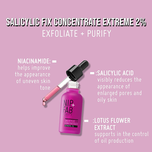 Nip + Fab Purify - Salicylic Fix Concentrate Extreme 2% Liquid Drops f – LilyLisa.com