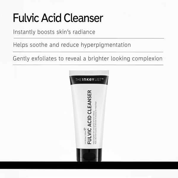 The Inkey List Fulvic Acid Cleanser - Brighten Skin and Remove Makeup ...