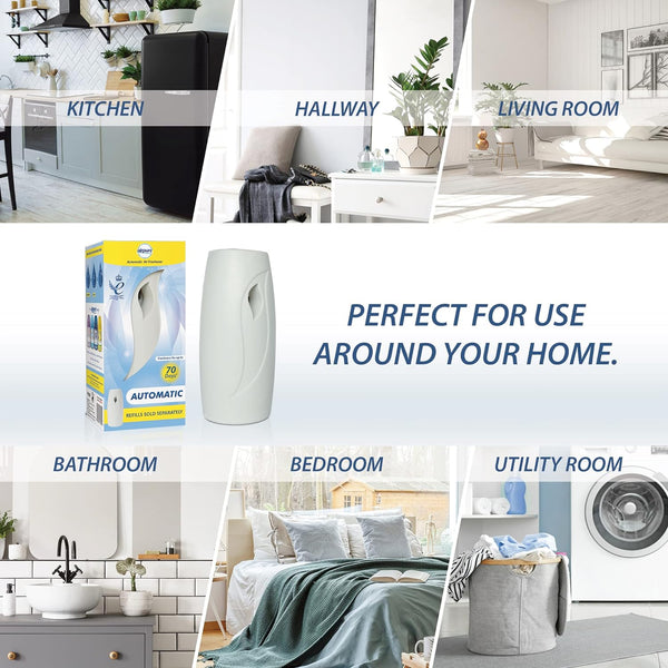 Airpure Automatic Air Freshener Machine Device with Batteries - White ...