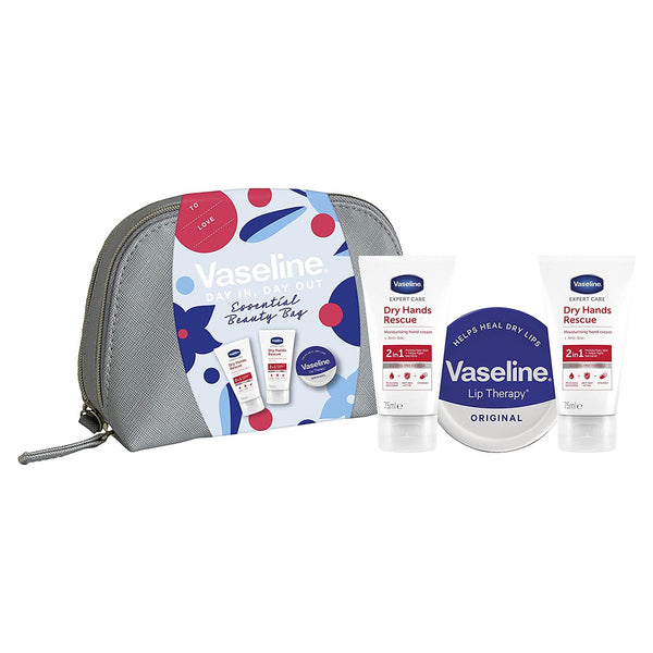Vaseline Beauty Bag Gift Set with Anti-Bac Hand Cream and Lip Balm ...